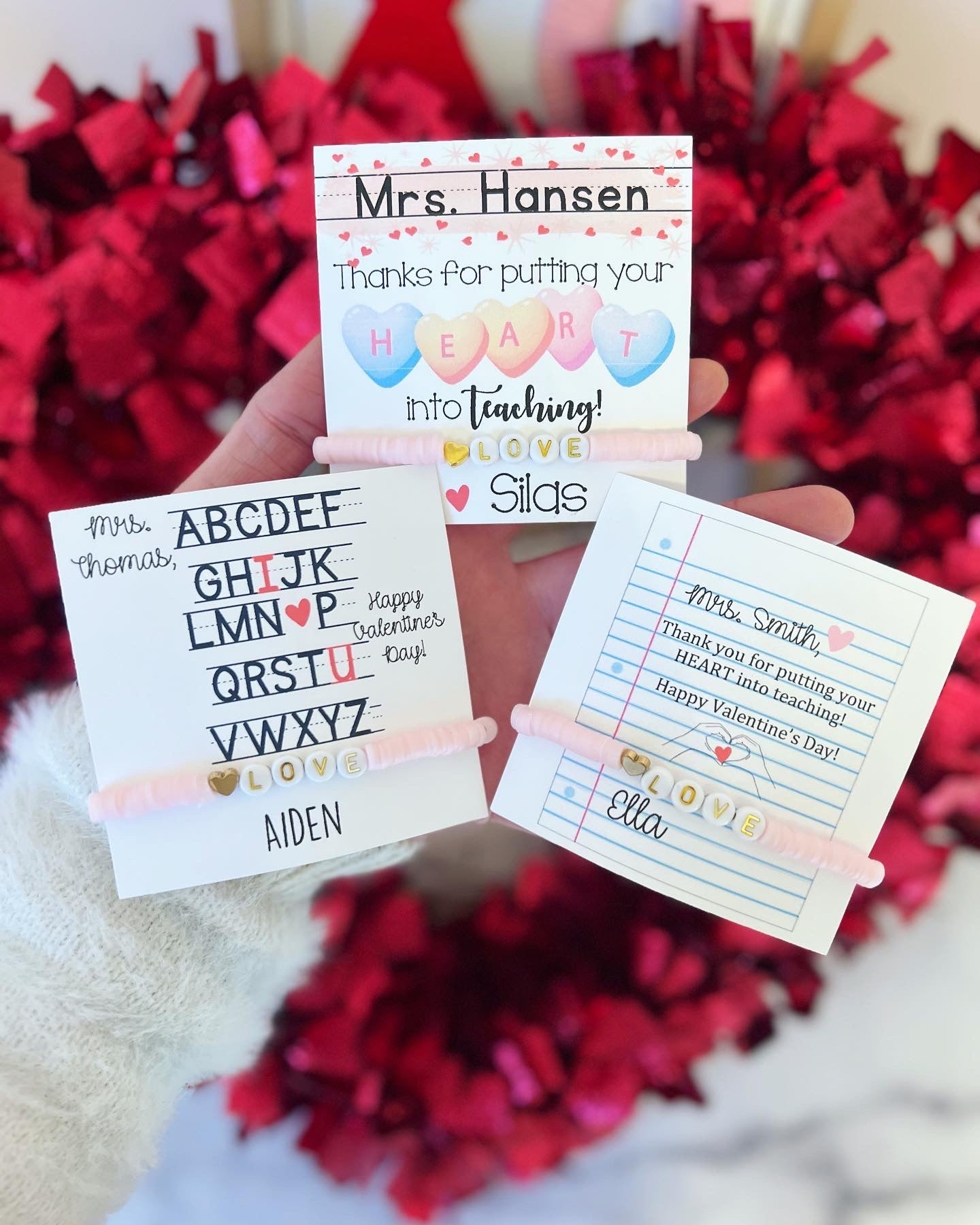 Valentine's Day Teacher Gift! Love Bracelet! – Love Leigh Gift Co.