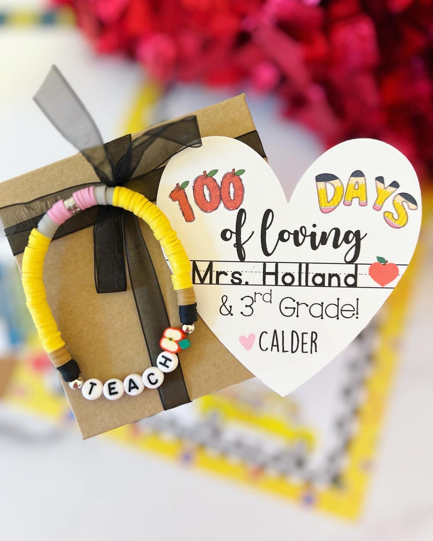 100th Day of School Teacher Appreciation Gift – Love Leigh Gift Co.