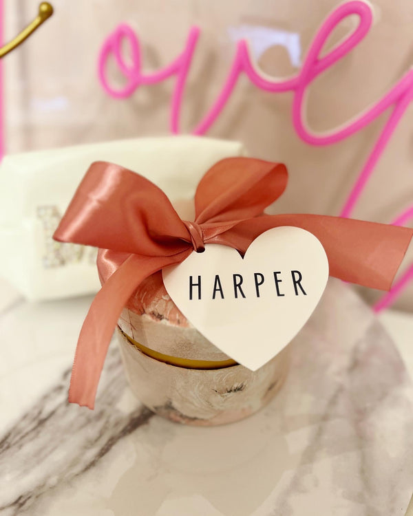 Flower Girl gripper socks with Personalized Card, floral gift box with ...