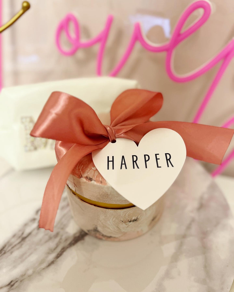 Flower Girl gripper socks with Personalized Card, floral gift box with ...