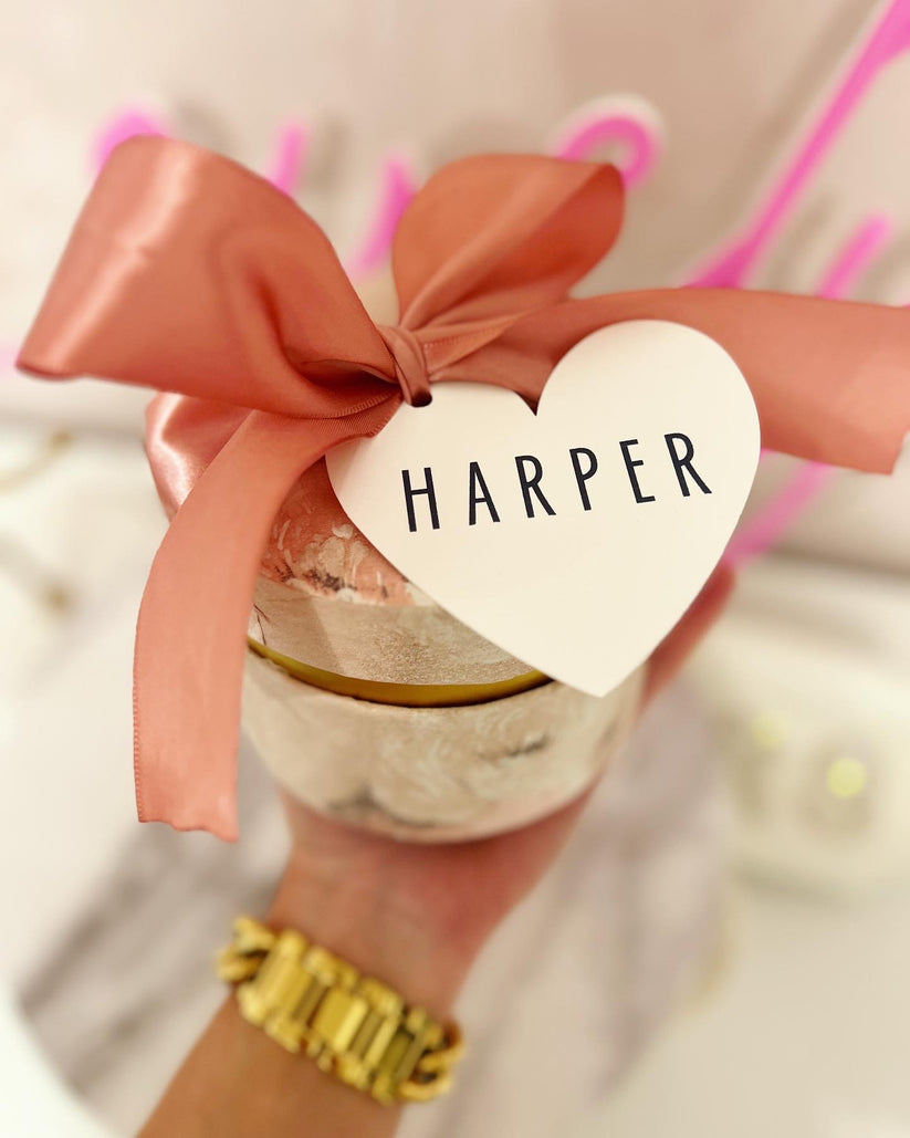 Flower Girl gripper socks with Personalized Card, floral gift box with ...