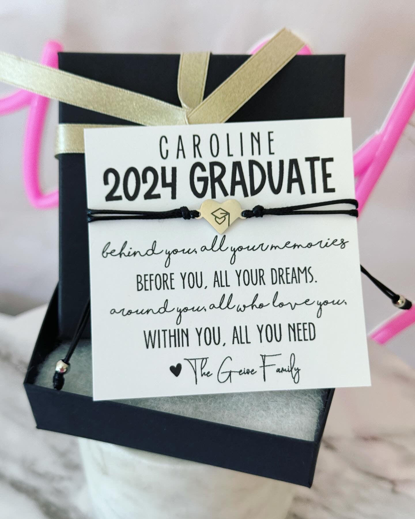 Personalized Graduation Gift! Laser Engraved Cap & Tassel adjustable r ...
