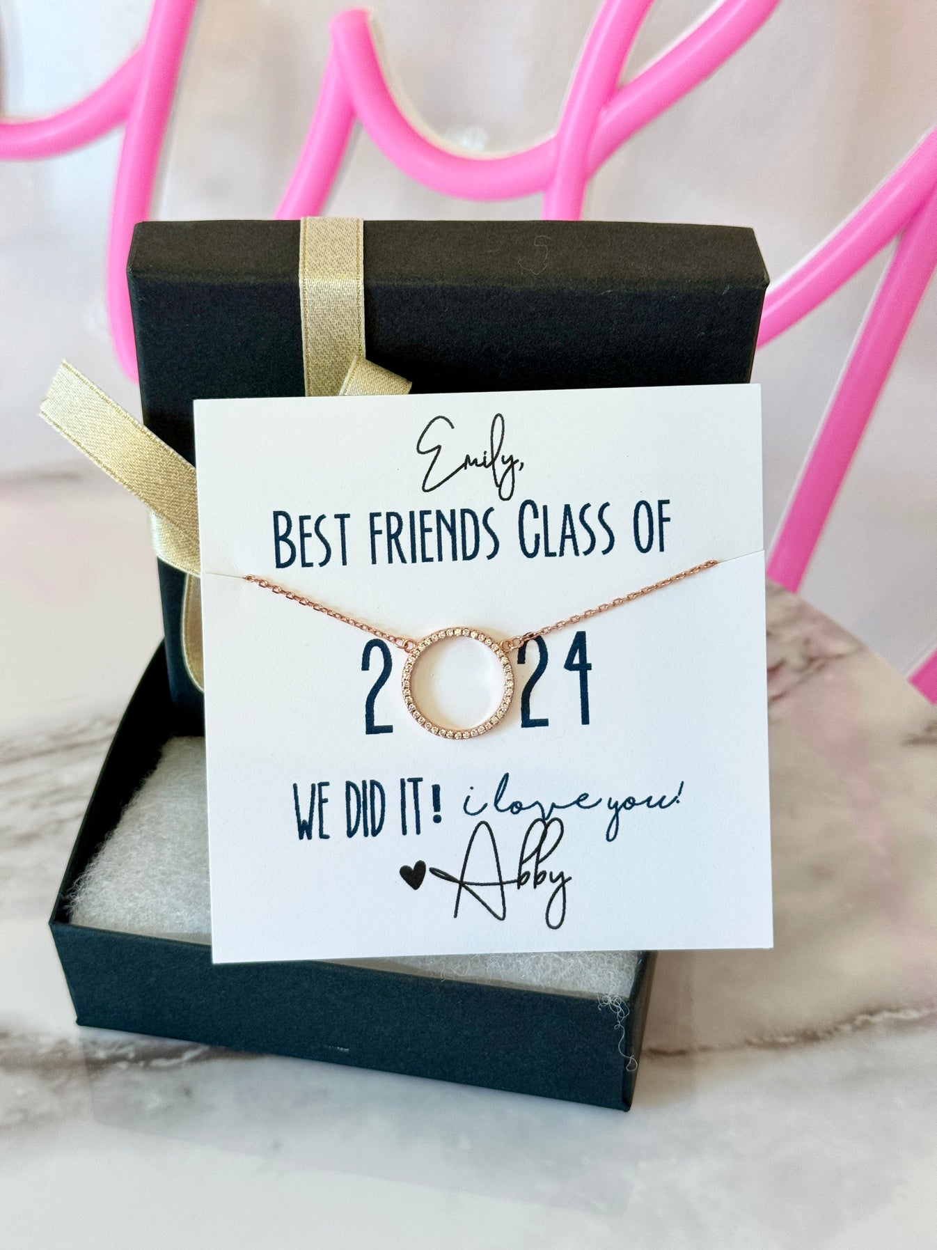 Best Friend Graduation Gift! 2024 NON-TARNISH & Hypoallergenic! – Love ...