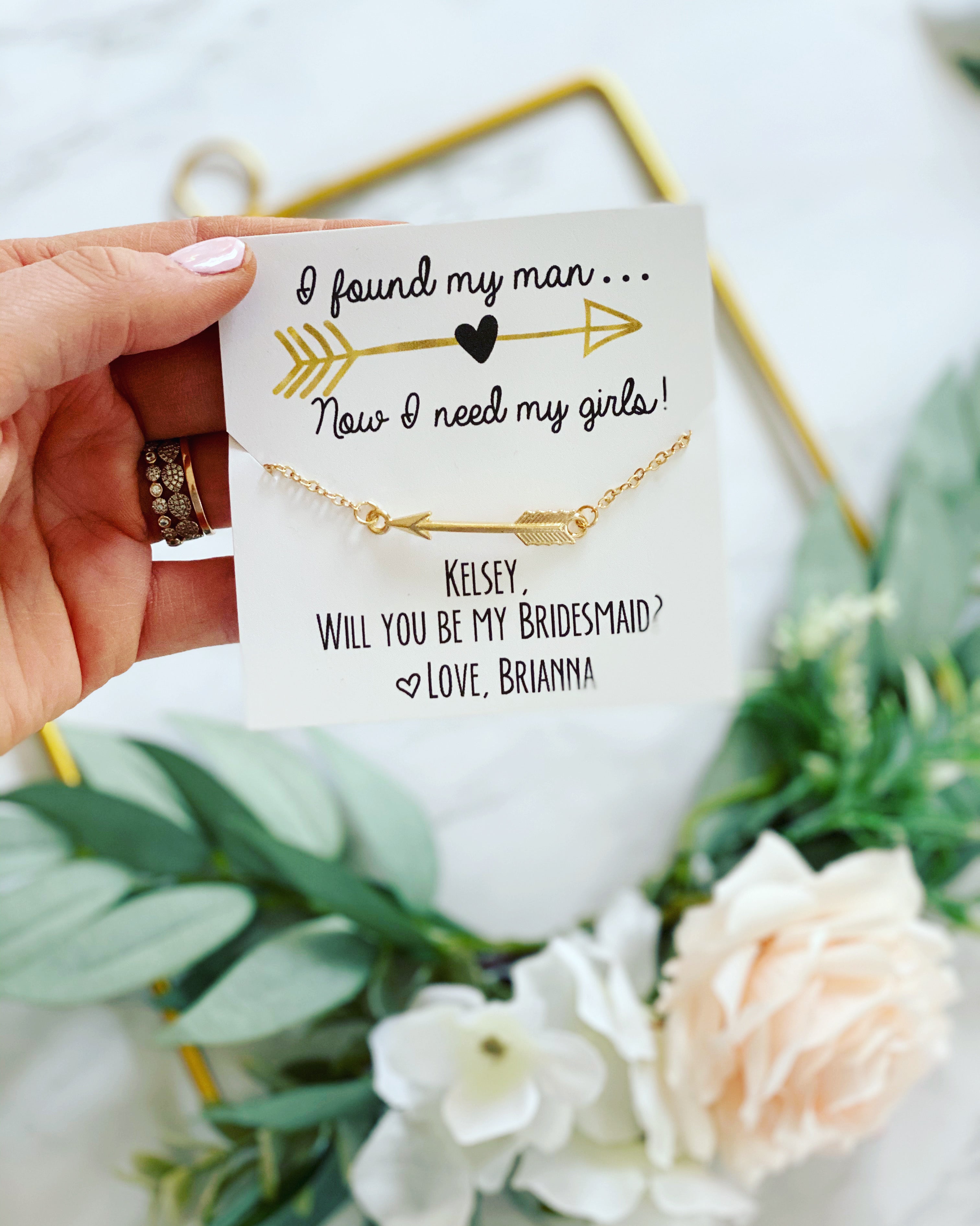Bride Tribe Arrow Necklace – Love Leigh Gift Co.