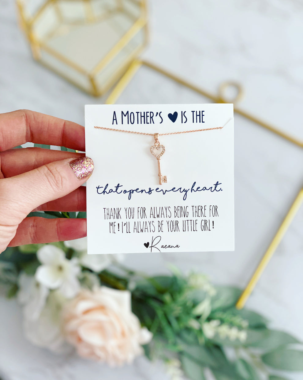 Key to My Heart Necklace! Gift for Mom – Love Leigh Gift Co.