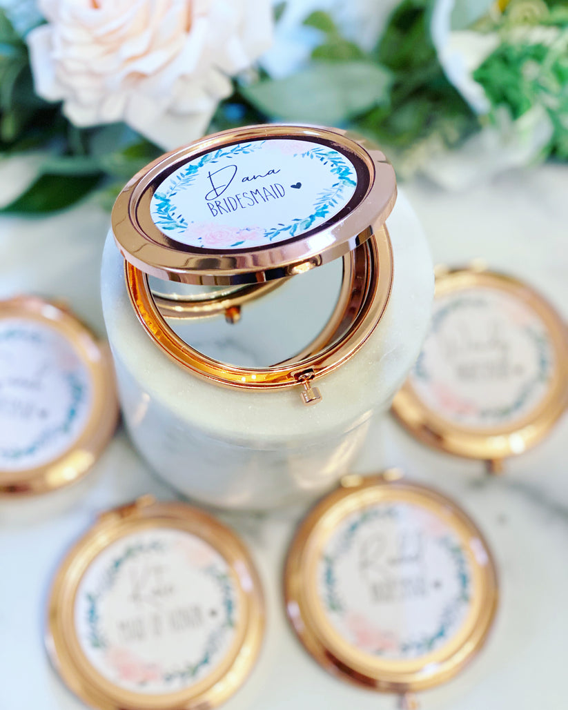 Compact Mirror Bridal Party Gift – Love Leigh Gift Co.
