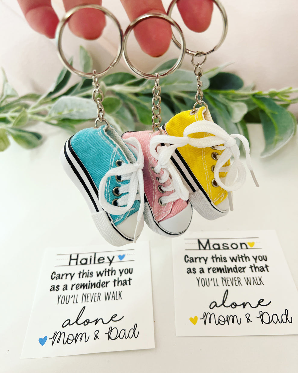 Never Walk Alone Keychain Back to School – Love Leigh Gift Co.