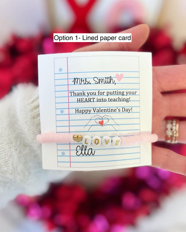 Valentine's Day Teacher Gift! Love Bracelet! – Love Leigh Gift Co.