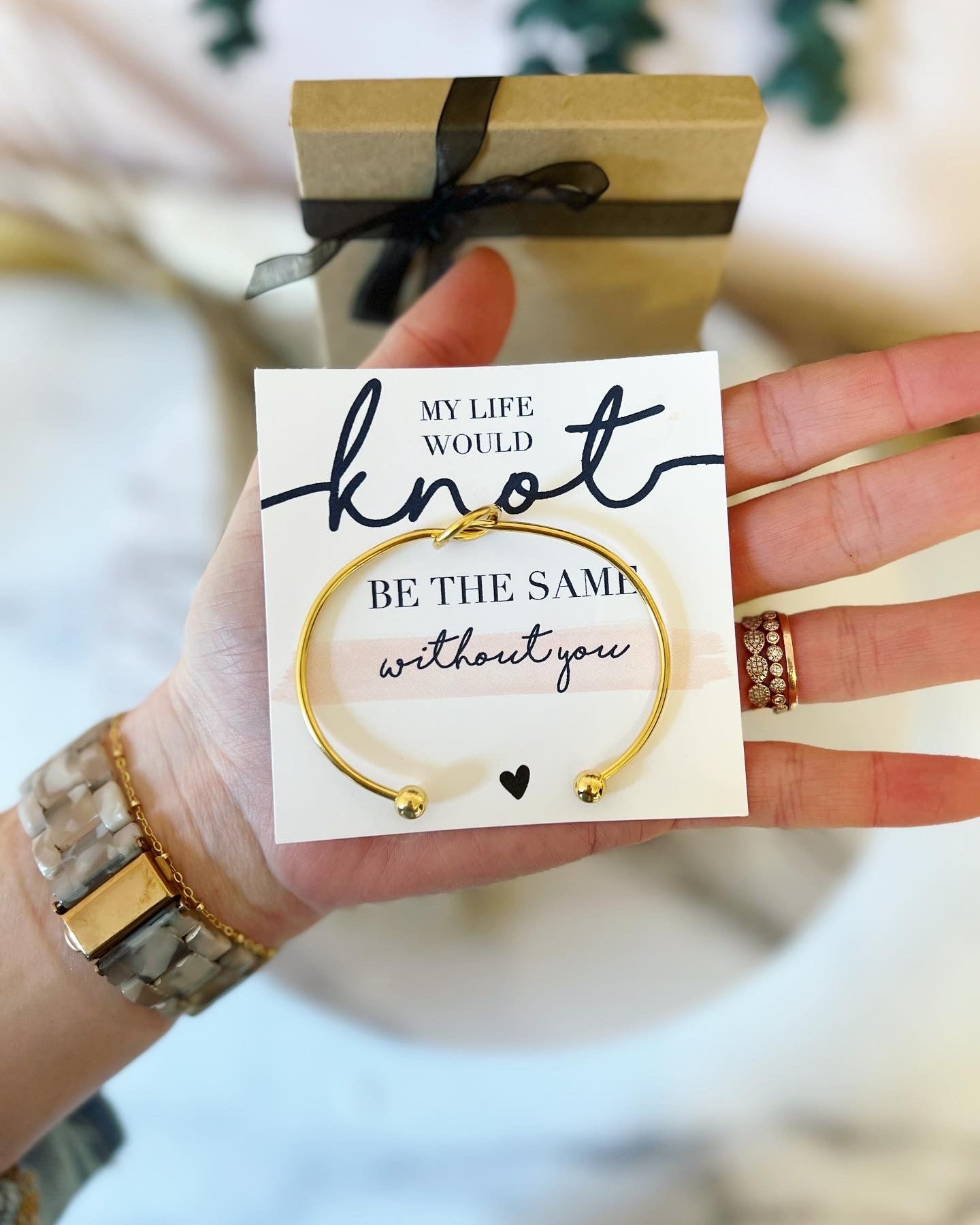 Friendship Knot Bangle Best Friend Gift – Love Leigh Gift Co.