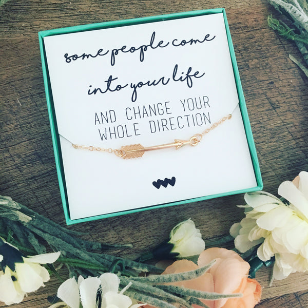 Arrow Necklace Change Your Direction – Love Leigh Gift Co.